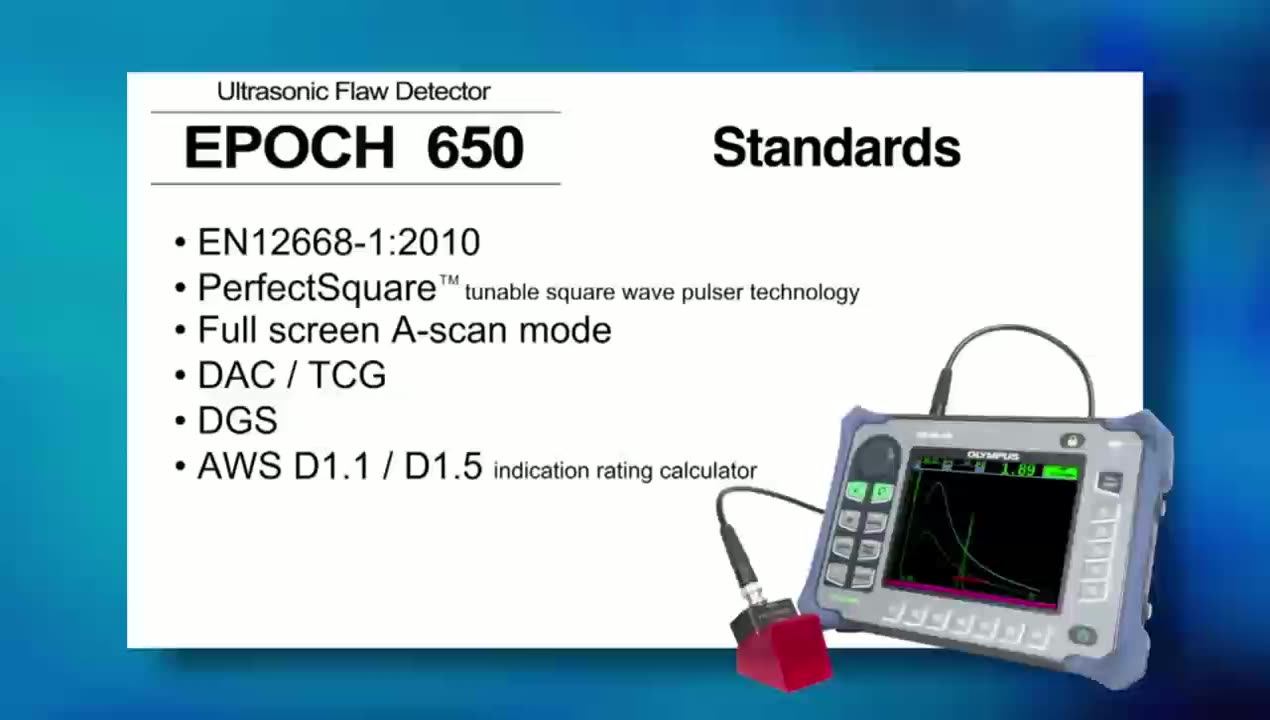 Ultrasonic Weld Flaw Detector Olympus Epoch 650 Portable High Precision ...