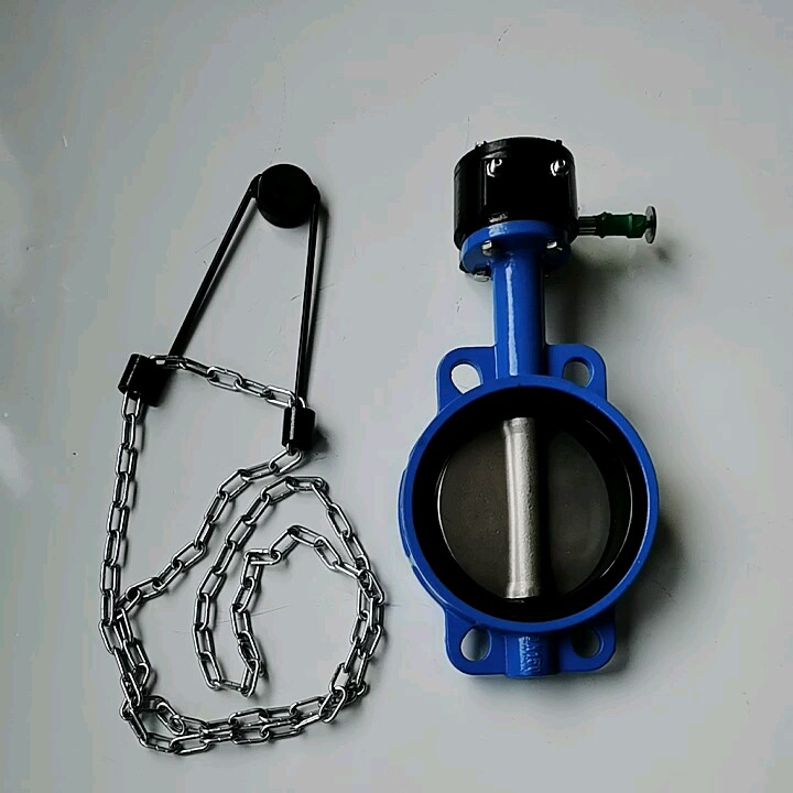 Wafer Type Gearbox Operated With Chain Wheel Stainless Steel Disc Wafer ...