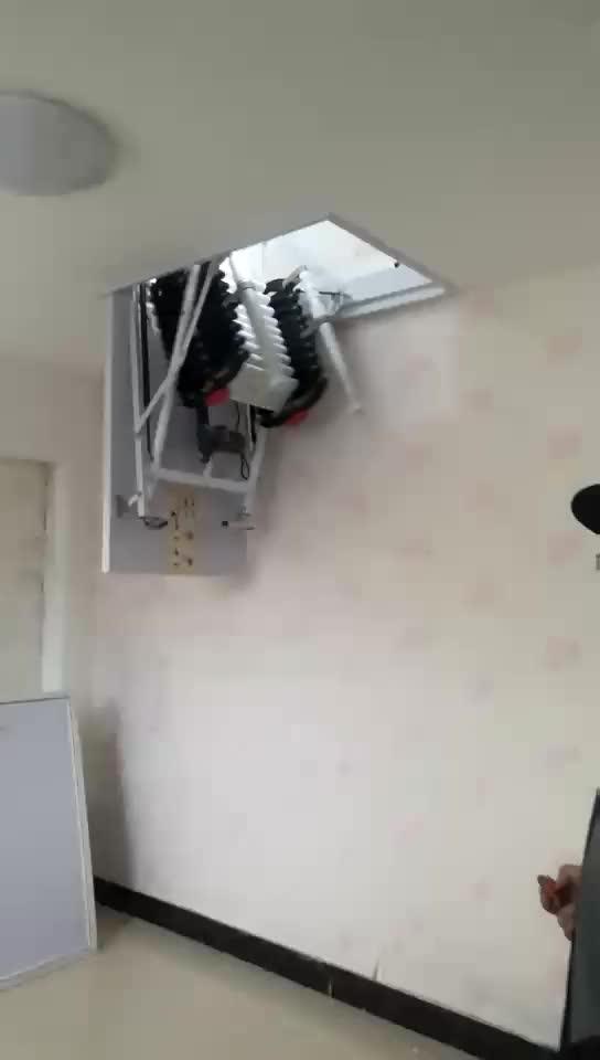 Standard Steel Retractable Automatic Telescopic Attic Ladders/remote ...