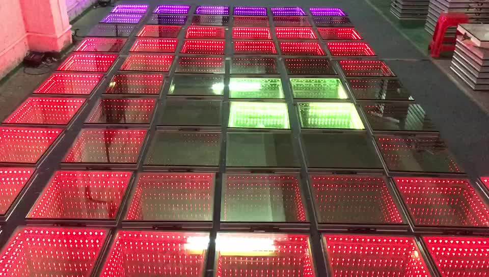 Outdoor Portable Illuminated Tempered Glass Flooring 3d Mirror Led ...