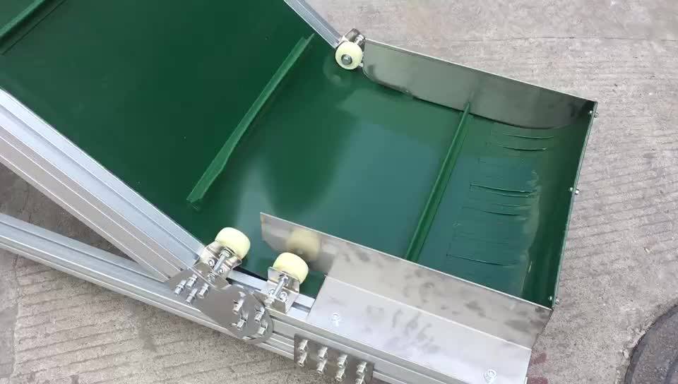 Customized Small Incline Conveyor Belt Incline Cleated Hopper Belt ...