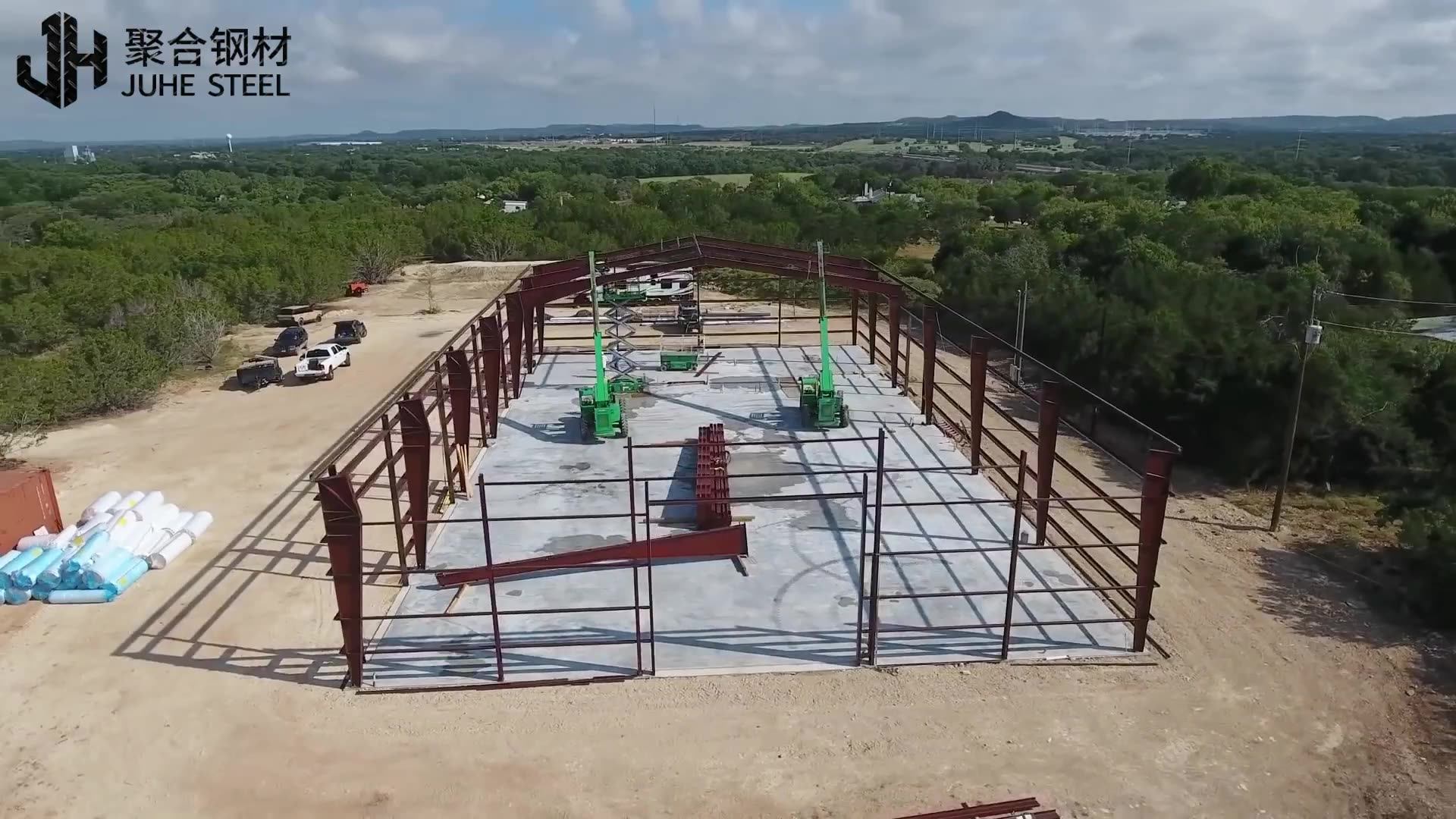 Frameless Construction Light Steel Structure Hangar Saudi Arabia ...