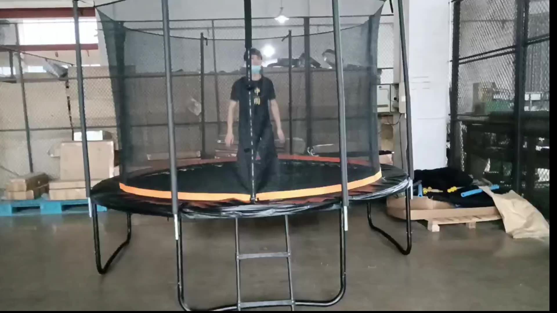 Zoshine Free Jump Trampoline 14ft Round Springless Trampoline With ...