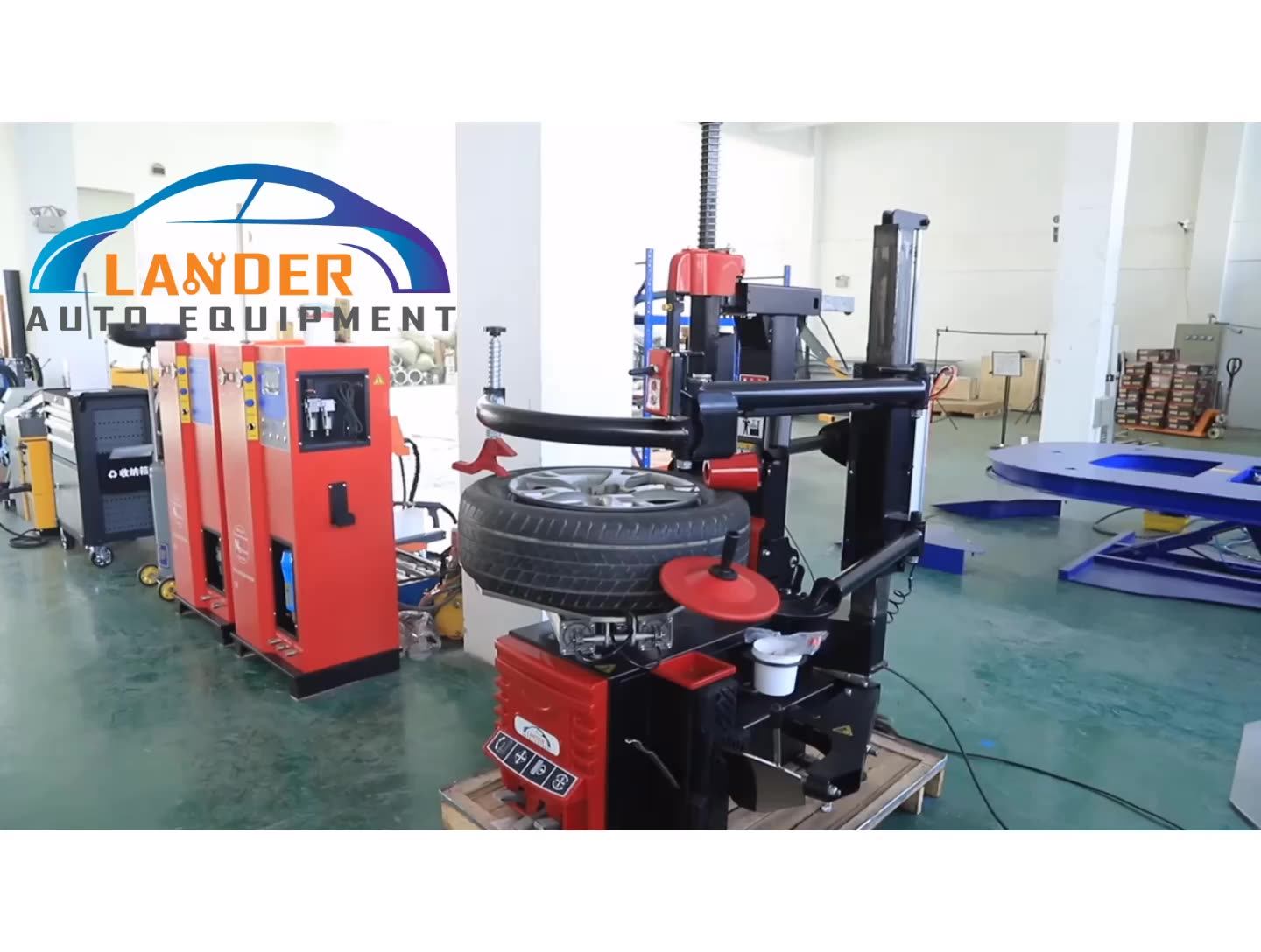 Full Automatic Tilting Back Car Tire Changer Machine With Arm Helper ...