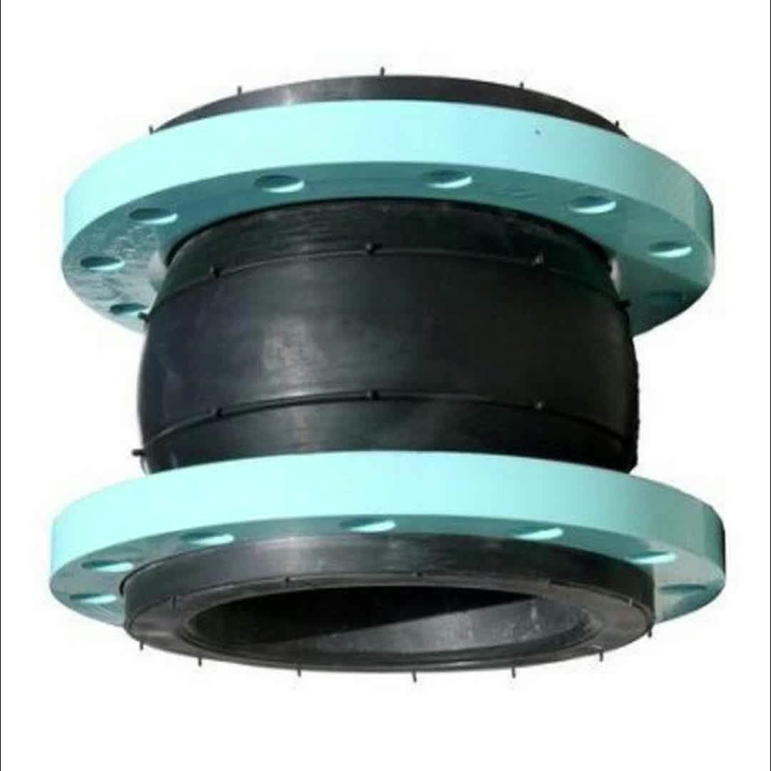 不锈钢可曲挠单球橡胶软连接 法兰式橡胶软接头 橡胶膨胀节DN50-阿里巴巴