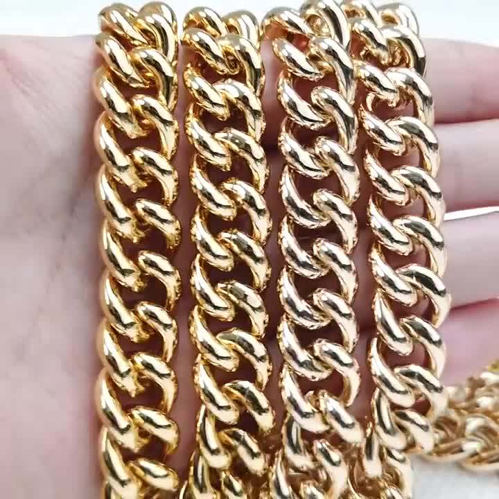 Manufacturers Direct K Gold Chain Straight Gold Chain For Bags 120 Cm ...