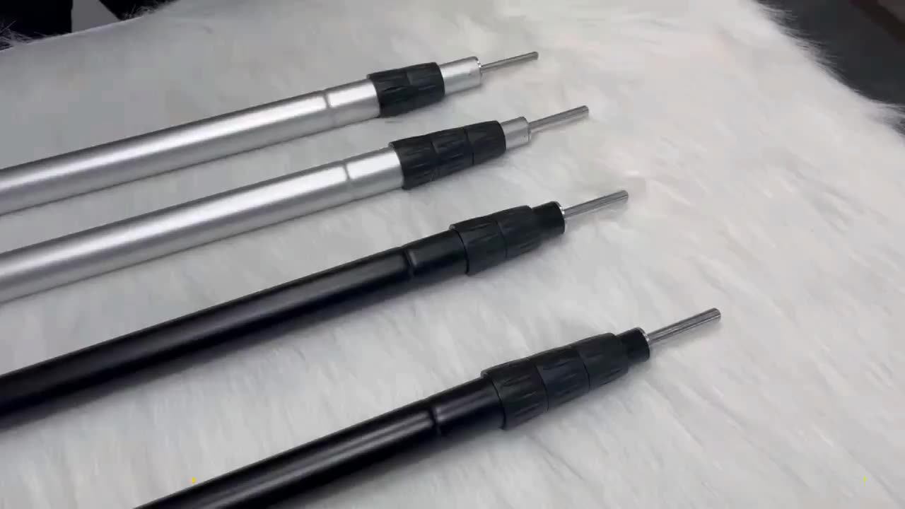 Adjustable Telescoping Aluminum Tarp And Tent Poles Collapsible ...