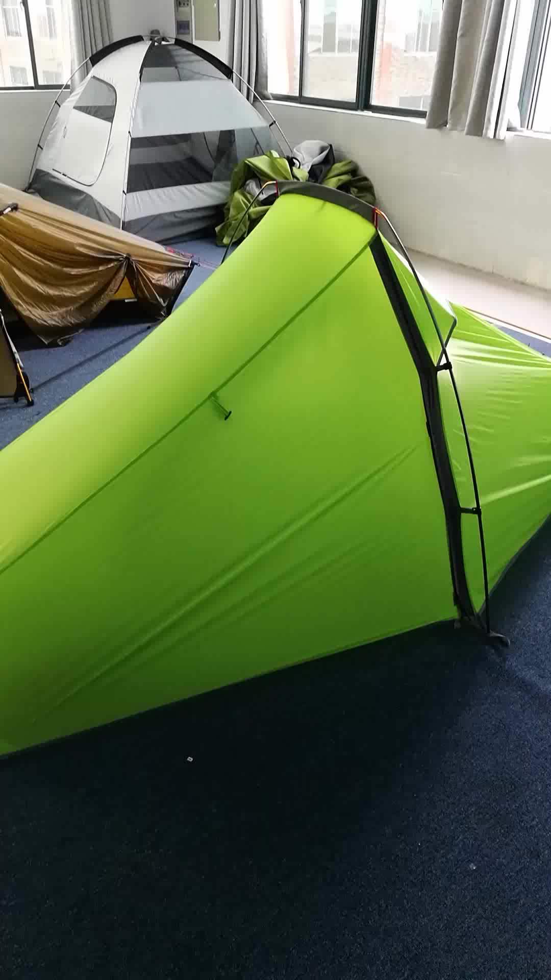 Backpacking 1 Person Two Layer Waterproof Folding Ultralight Camping ...