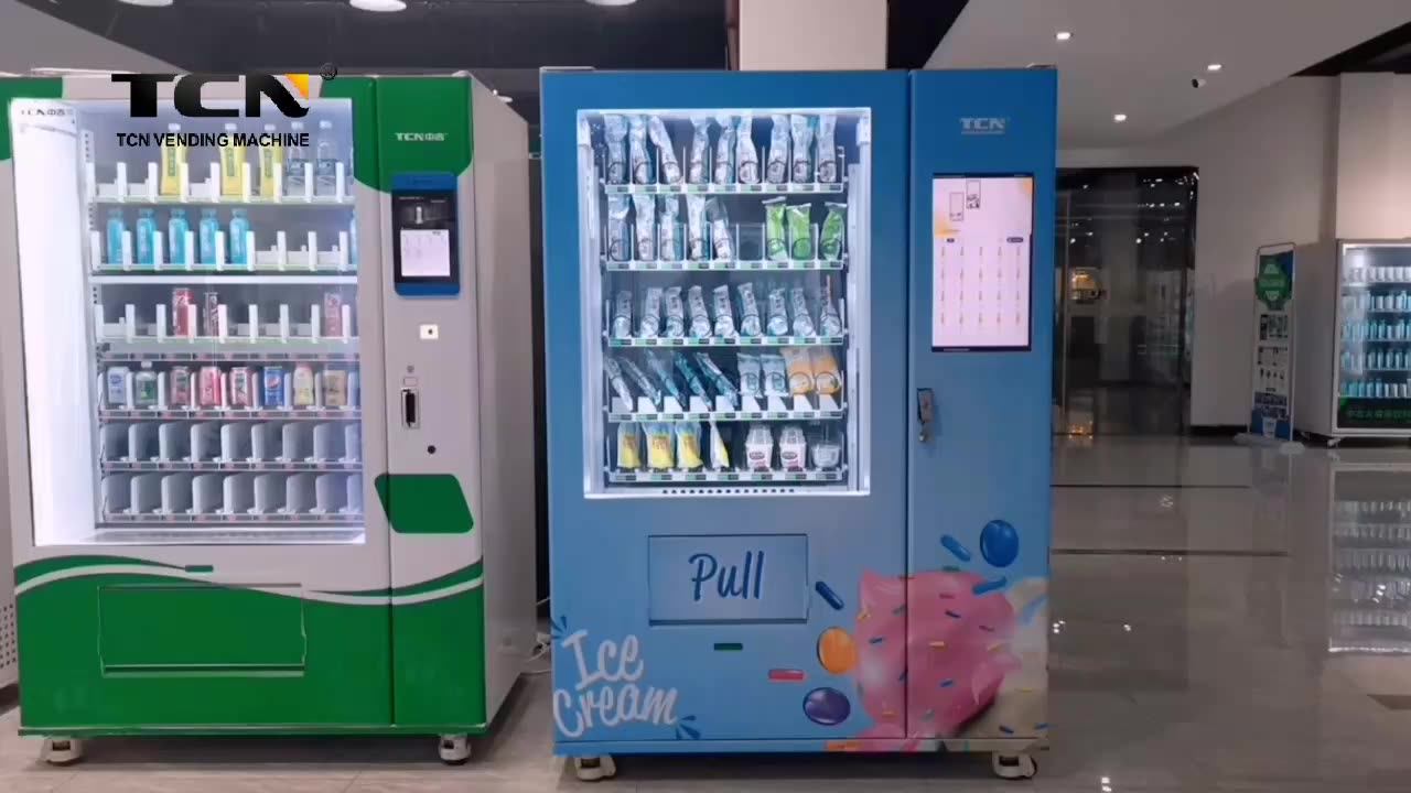 Tcn Vending Ice Cream Machine Automatic Frozen Yogurt Icecream Vending ...