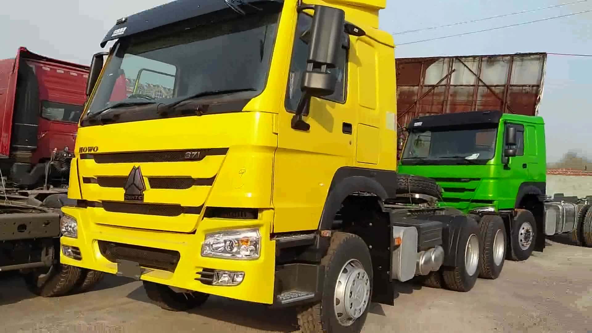 6x4 4x2 New And Used 371hp 420hp Diesel Trailer Truck Howo Tractor ...