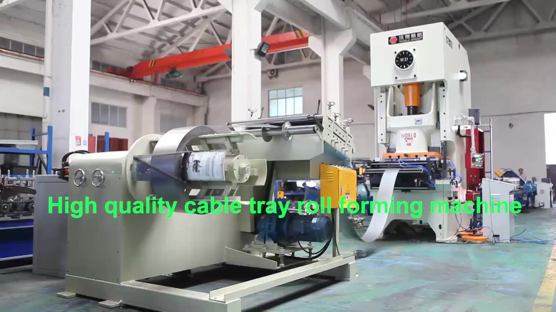 Perforated Steel Automatic Cable Tray Roll Forming Machine Cable Tray ...