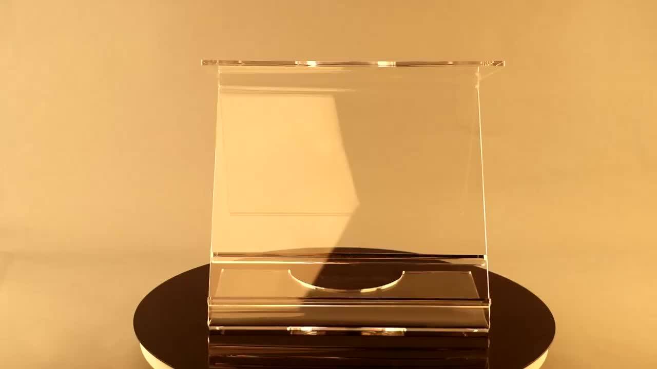 Clear Acrylic Z-shape Podium With Reading Lip For Notes And Laptops ...