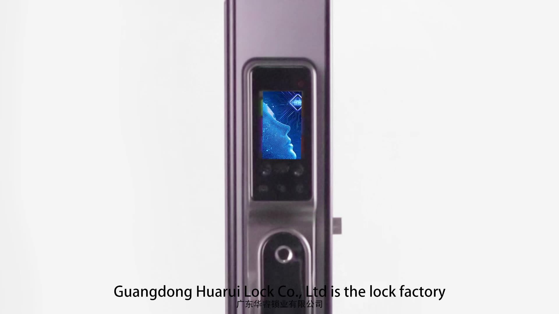Huaruilock H10 Smart Door Lock Face Id Recognition With Eye Scanner ...