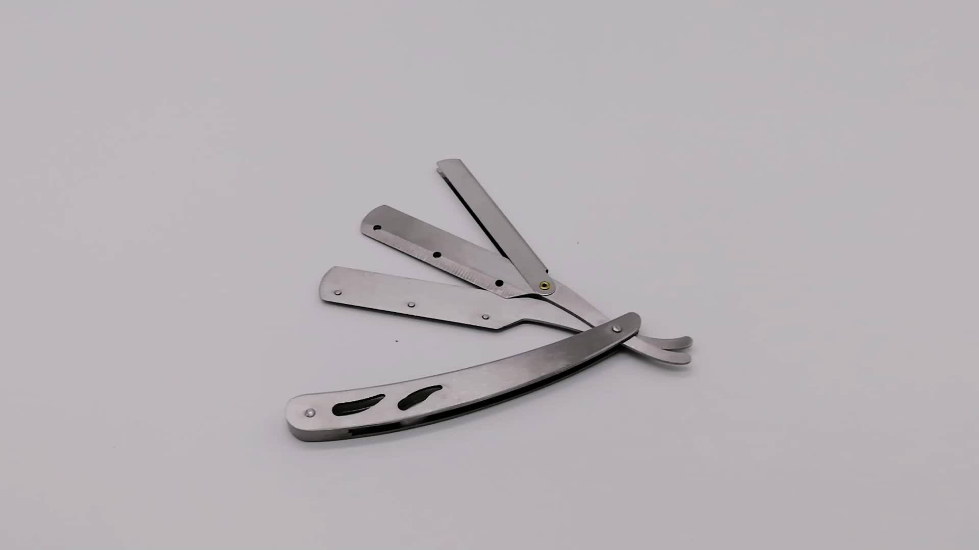 Jdk Shenzhen Stainless Steel Cut Throat Folding Straight Razor With ...