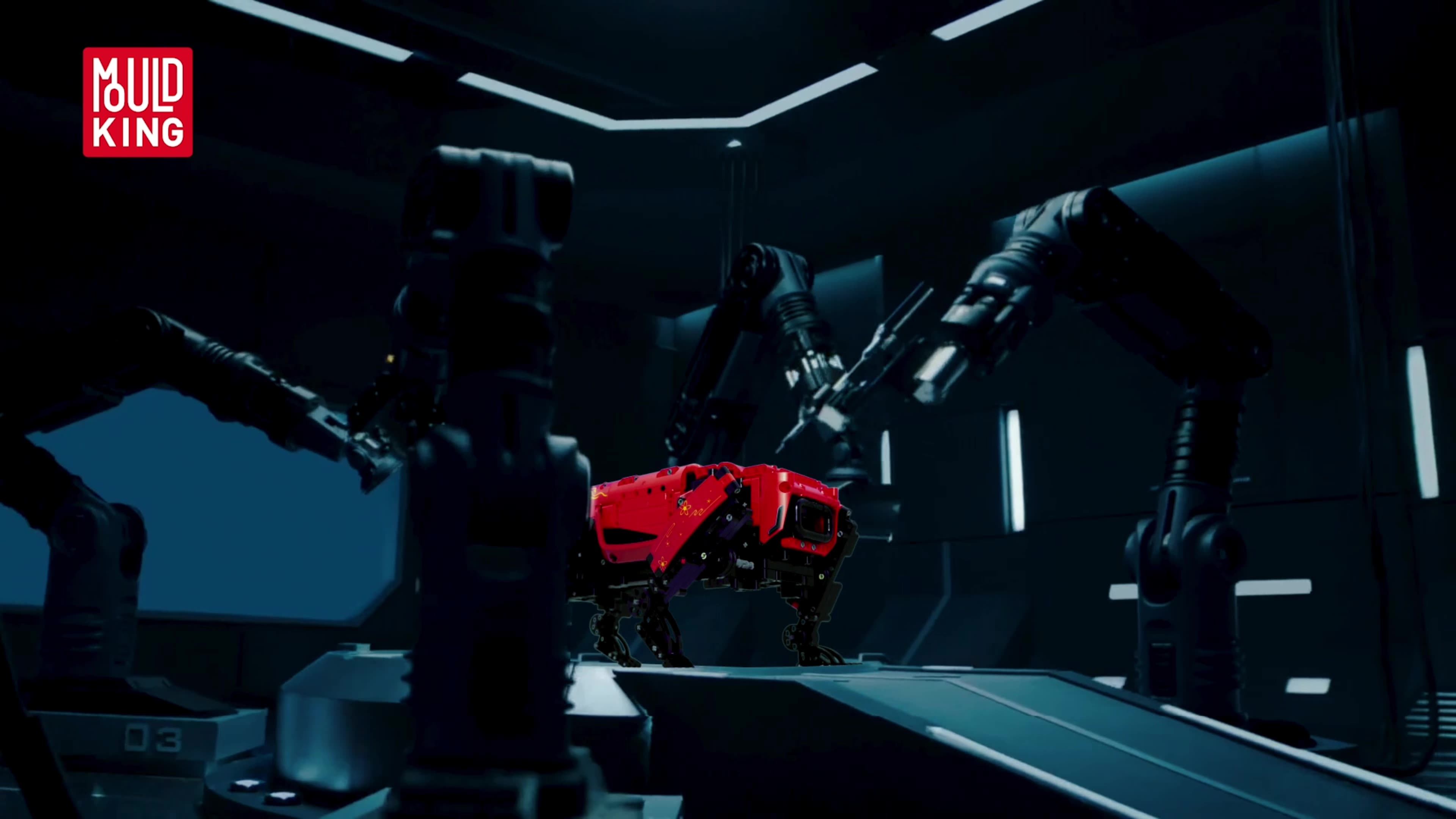 Mould King 15066-15067 Four-legged Robot Dog Remote App Control ...