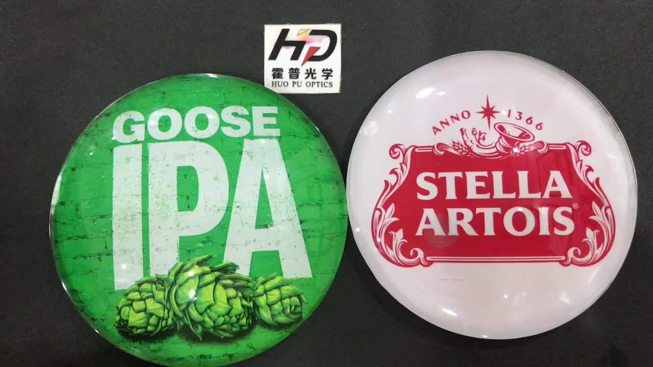 High Quality Acrylic Beer Font Lens Frogeye Lens Beer Tap Oval Lens ...