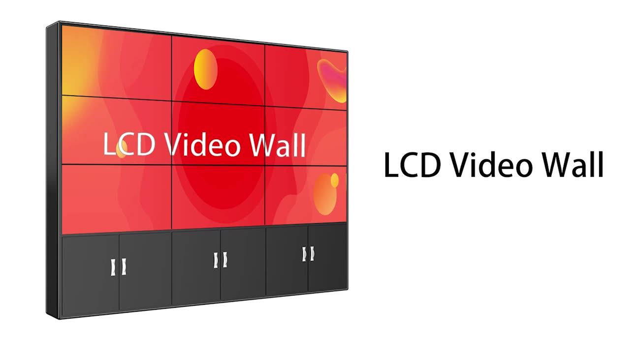 55 Inch Indoor 2x3 3x3 Controller Advertising Players Splicing Screen ...