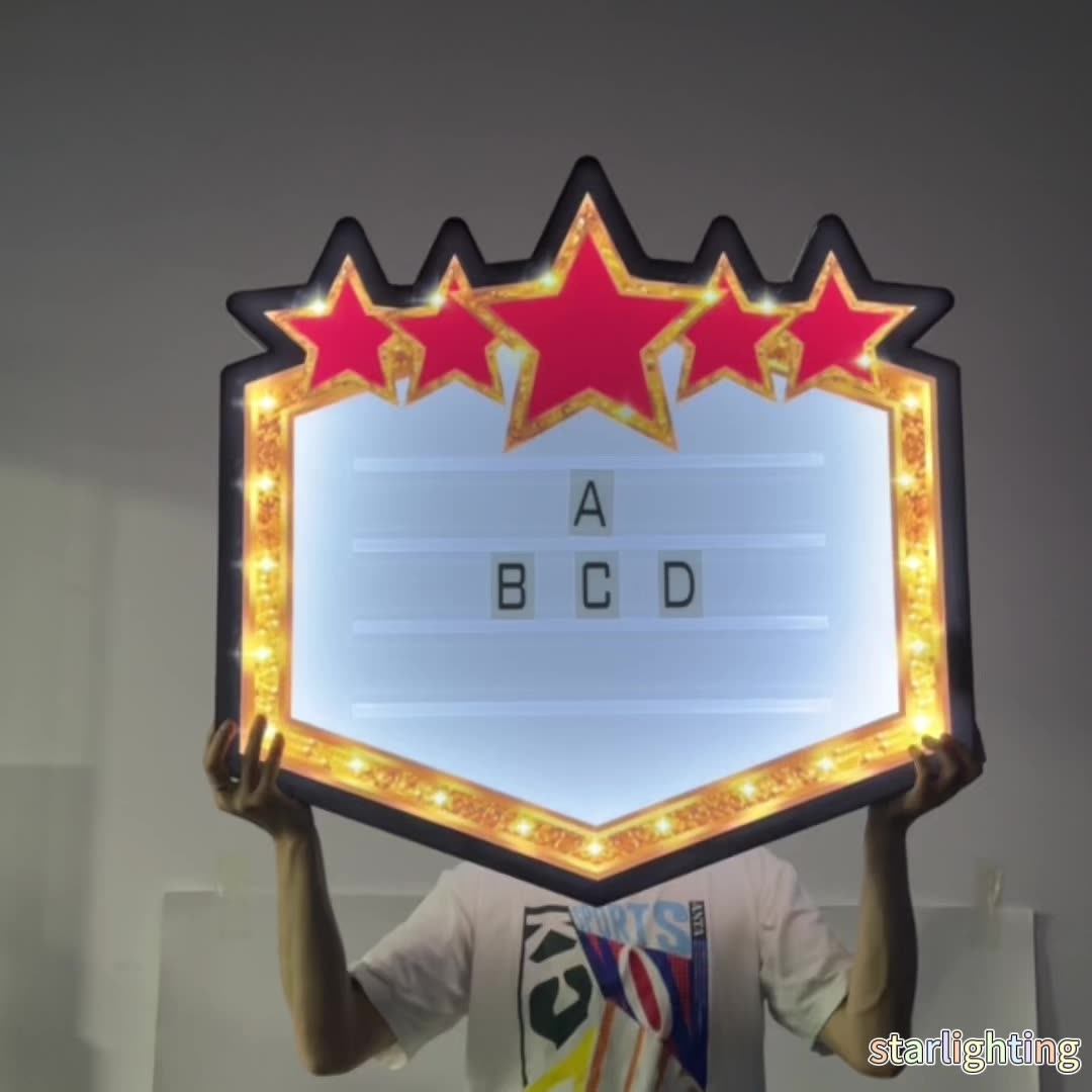 Wholesale Oem Star Interchangeable Led Letters Board Marquee Sign ...