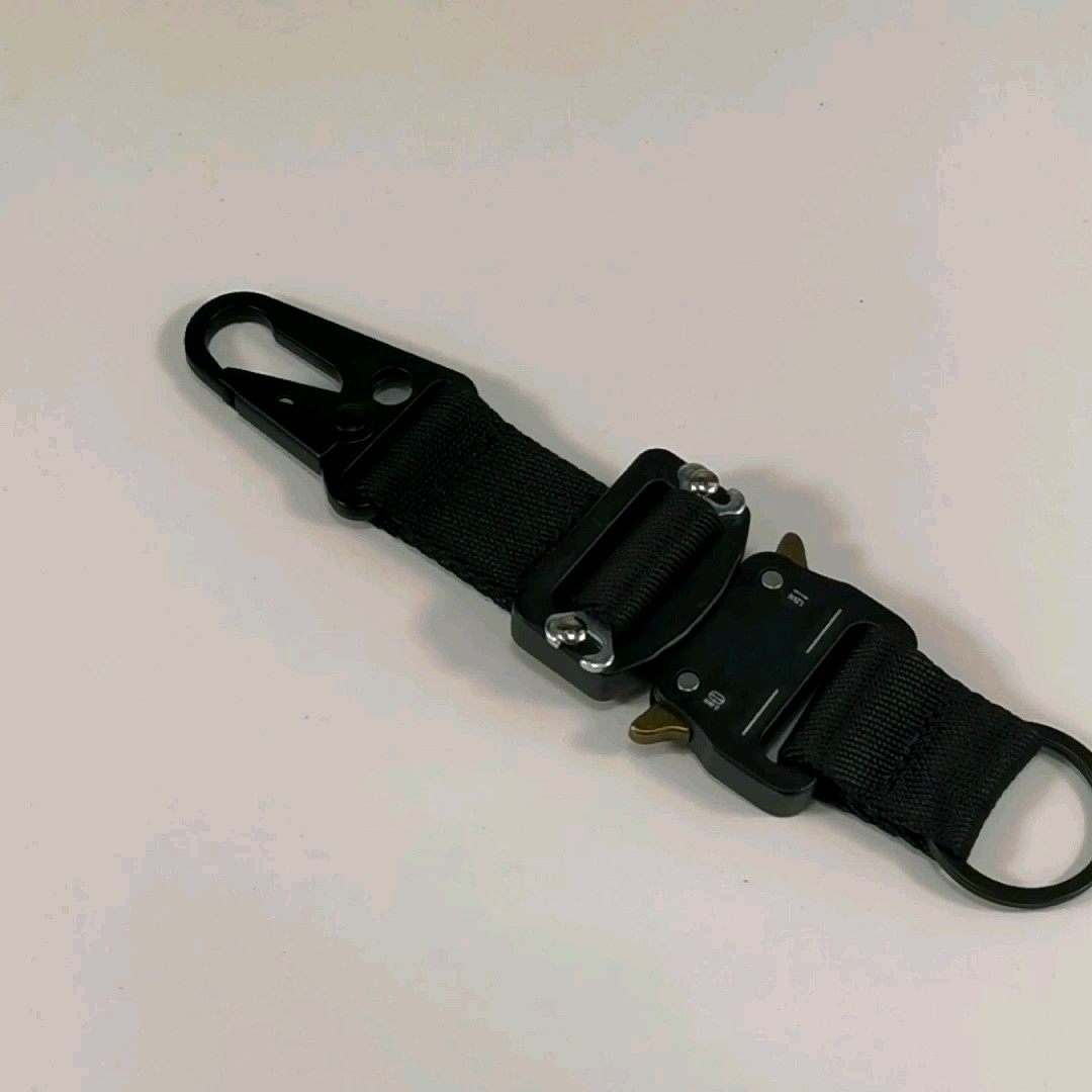 Tactical Nylon Key Chain Belt Multi-functional Nylon Webbing Key Chain ...