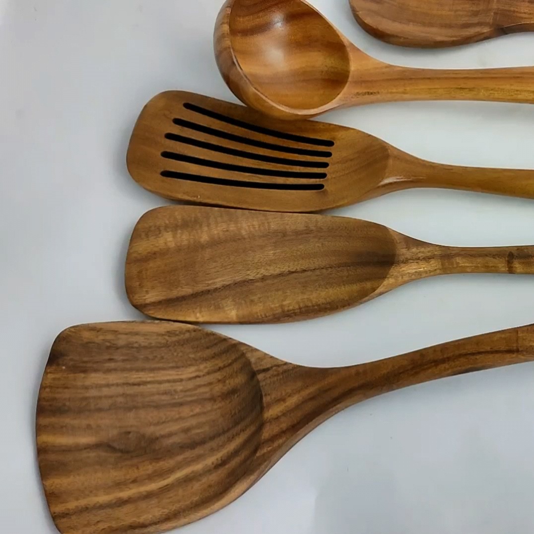 High Quality Natural Acacia Kitchen Accessories Cooking Tools Wooden ...