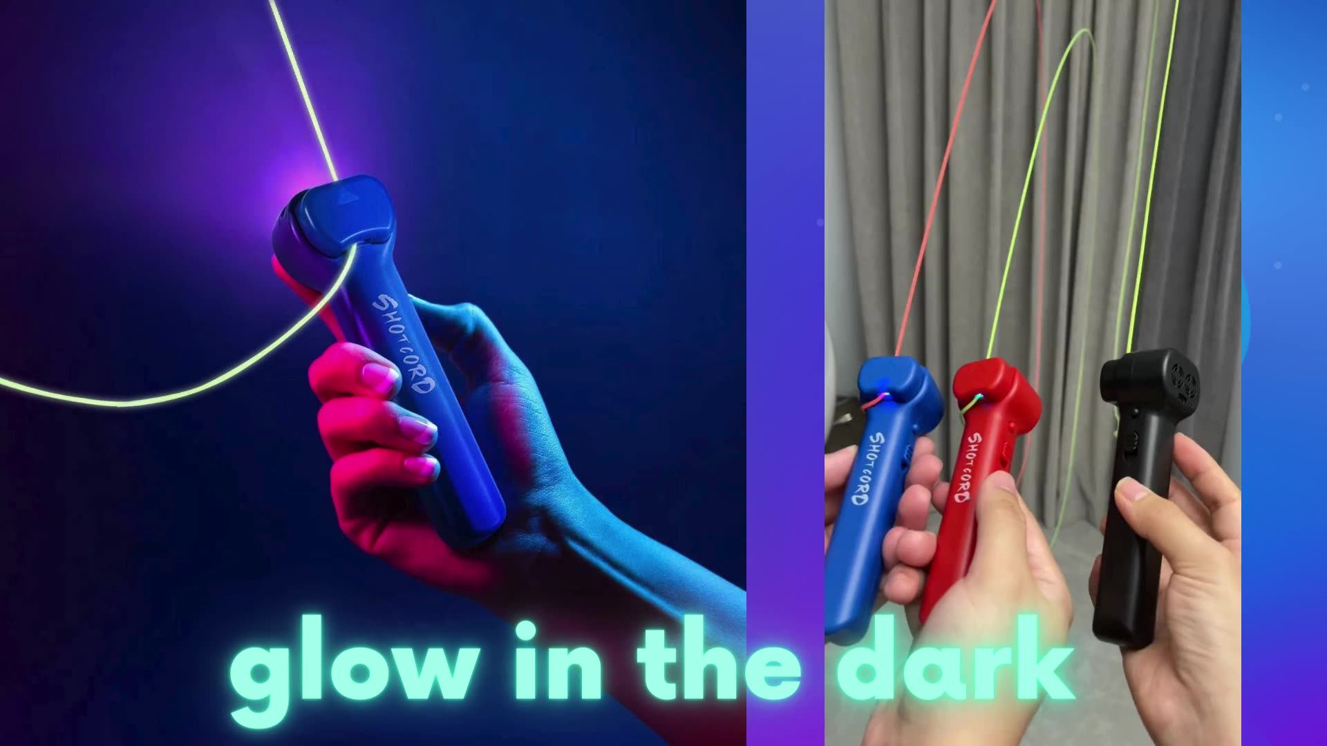 Tik Tok Hot Sale String Shooter Glow In The Dark Loop Lasso Toy Usb ...