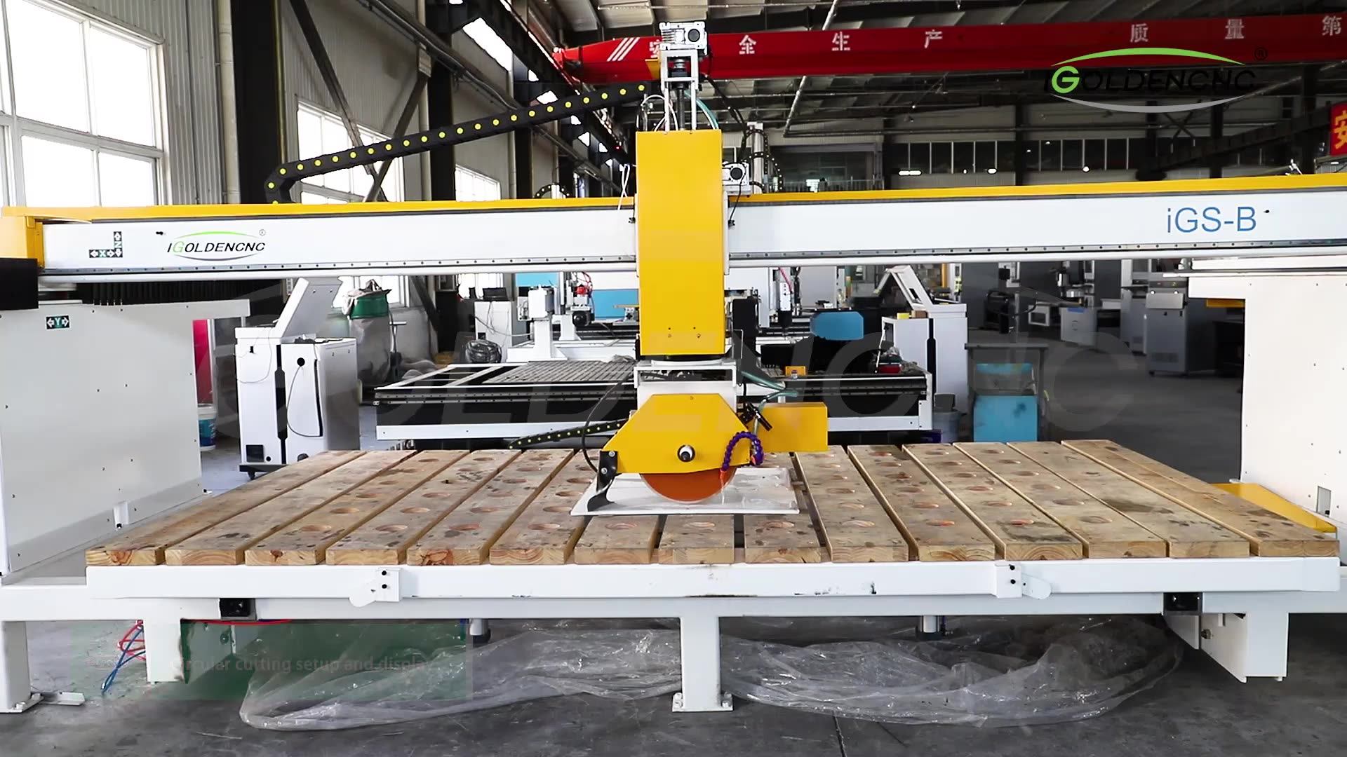 Automatic Cnc 5 Axis Bridge Saw Granite Marble Stone Cutting Machine ...