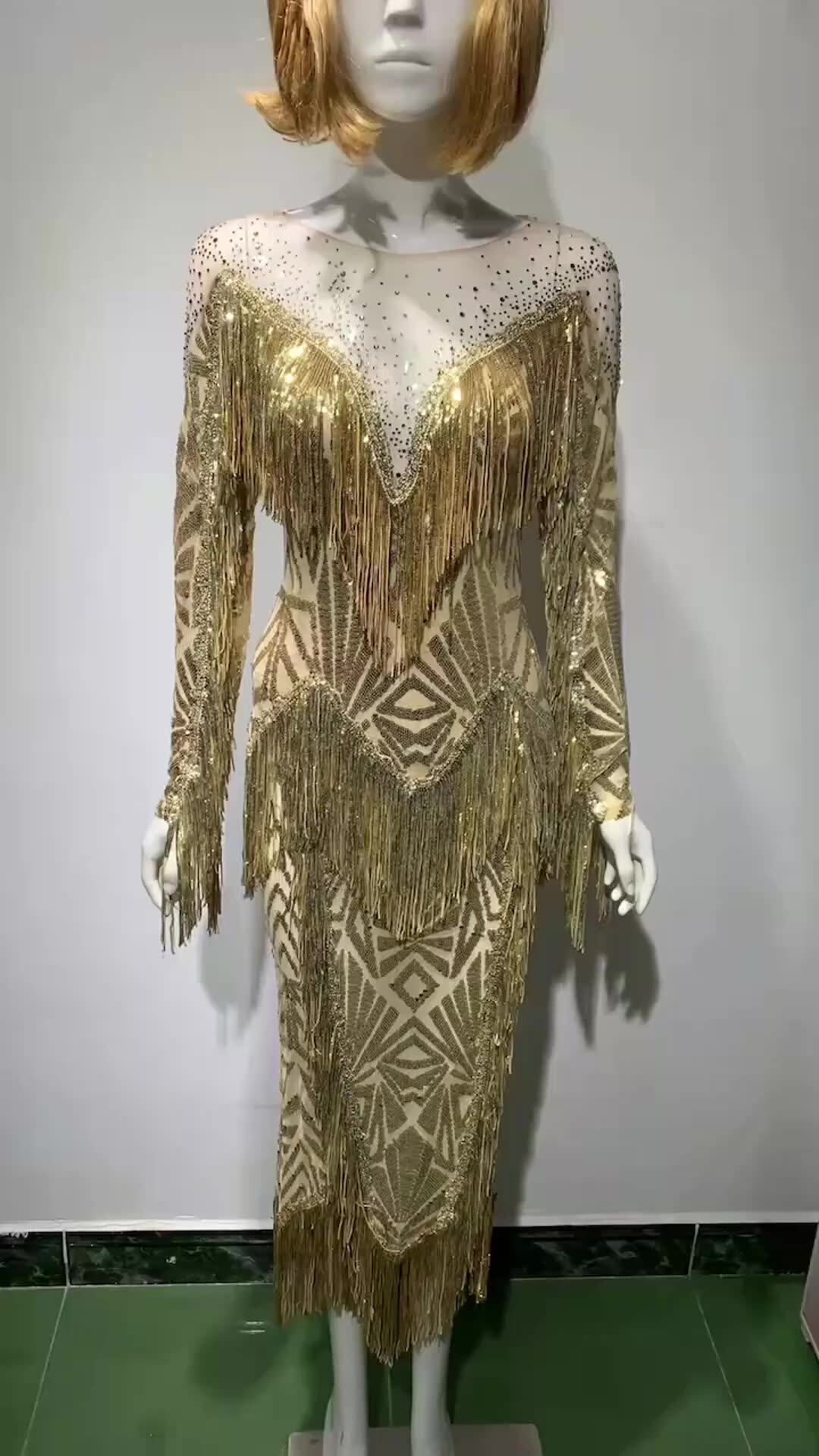 Novance F2916 Womens Club Outfits 2021 Sparkly Rhinestone Hot Sexy ...