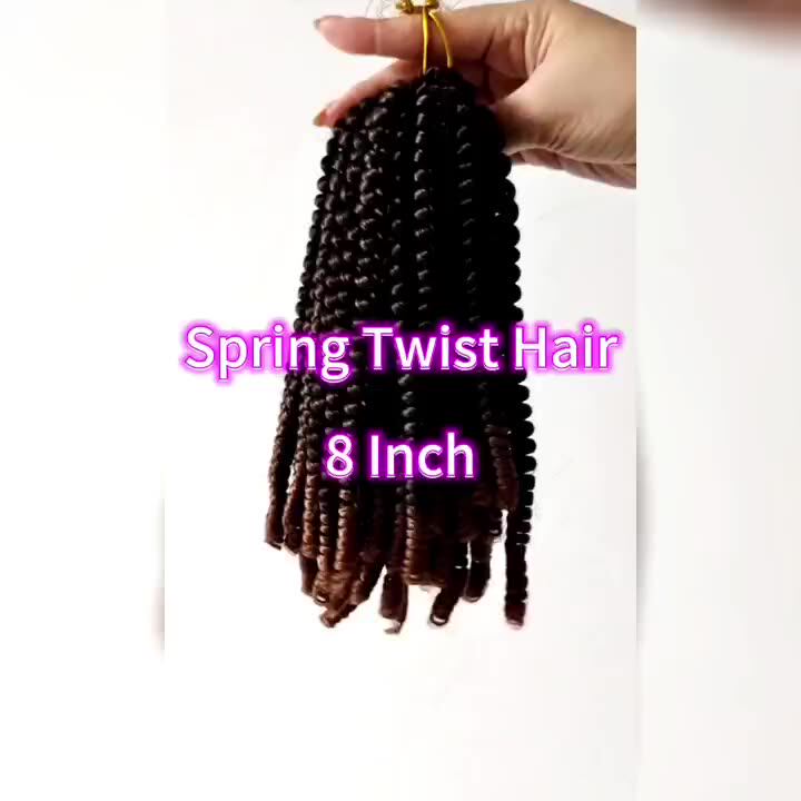 Nubian Twist Hair Crochet Braid Spring Twist Hai Pre Looped Ombre ...
