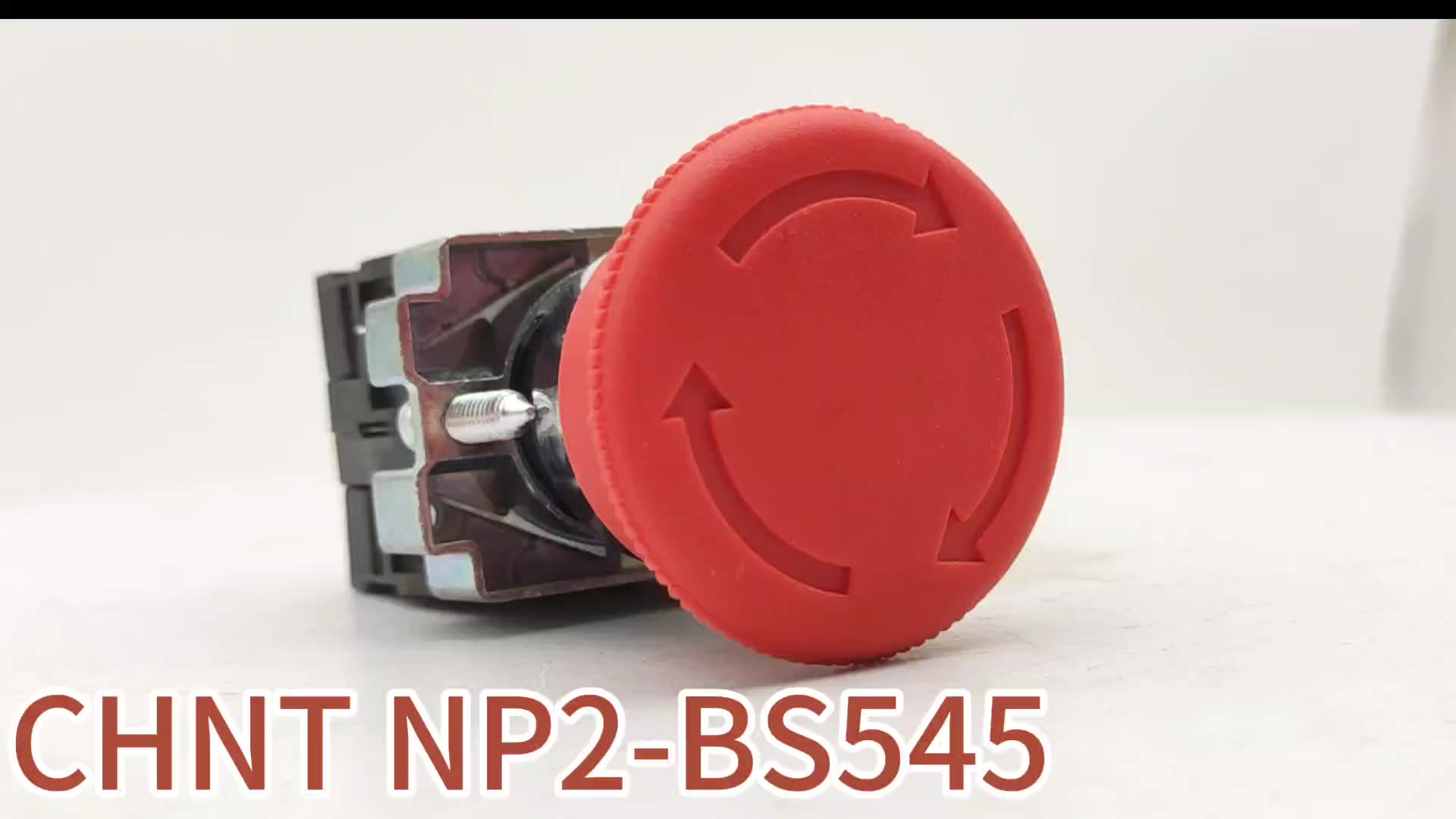 Chnt Emergency Stop Button Switch Np2-bs542 545 Hole 22mm Self-locking Mushroom Head Emergency ...