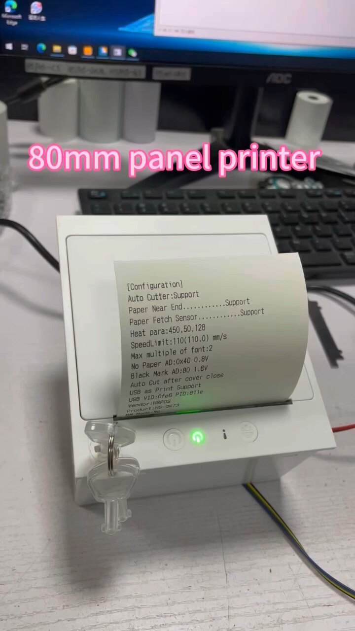 Hspos New 3inch 80mm Thermal Receipt Mini Panel Printer Usb Serial Lpt ...