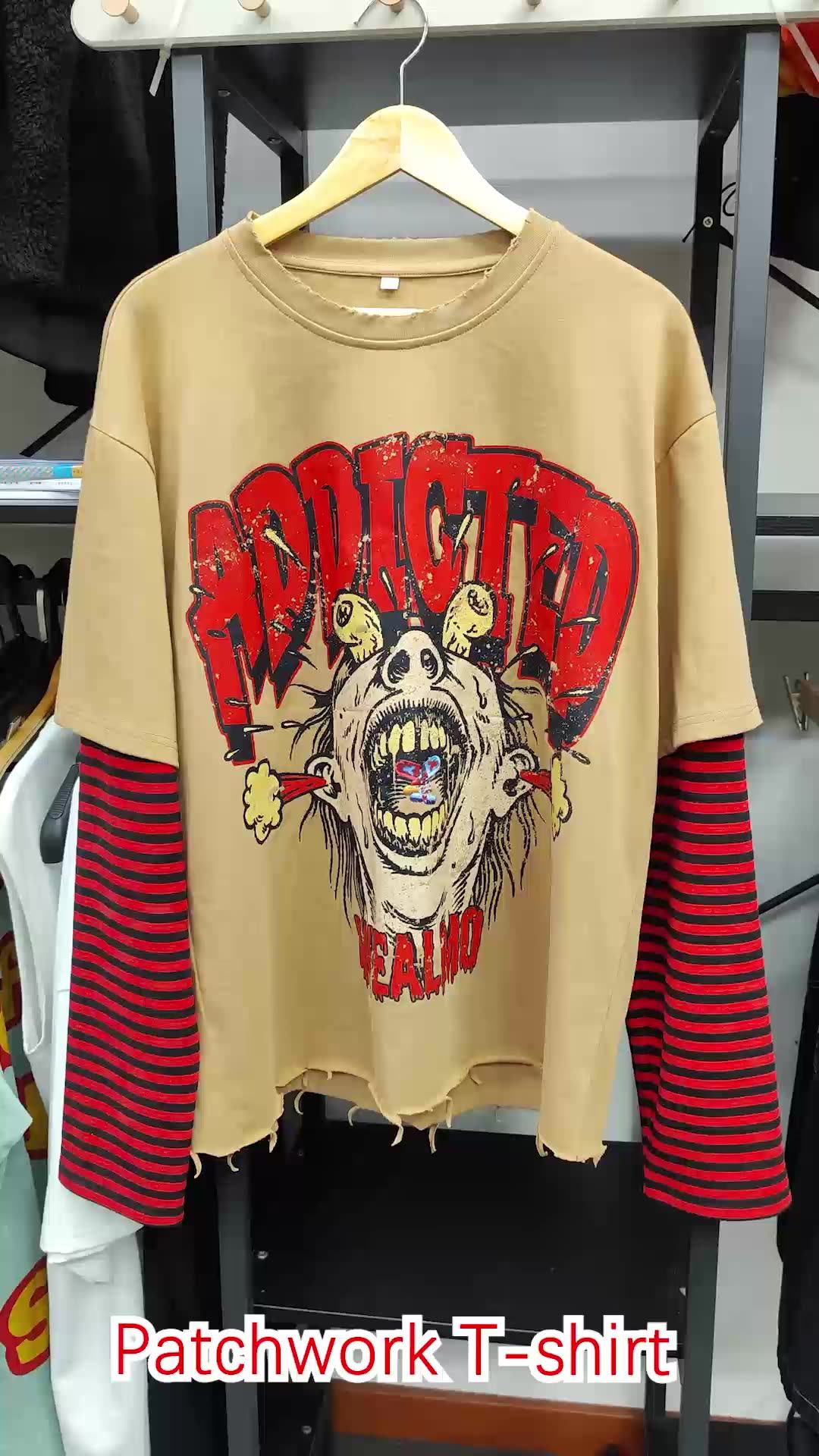 Ysjy Custom Graphic Screen Printed Heavyweight Cotton Oversize Boxy ...