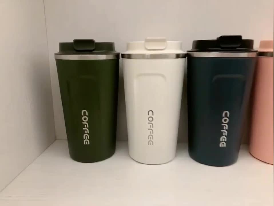 Led Smart Coffee Mug Cups Stainless Steel Double Wall Vacuum Thermos ...