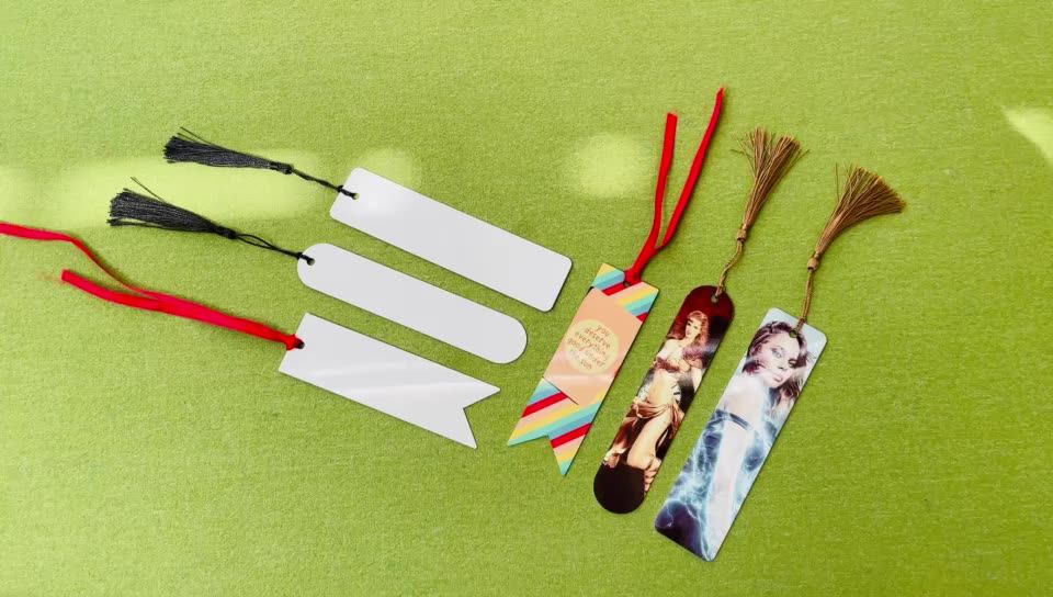 Neues Design Leere Aluminium-metallbleche Sublimation Lesezeichen Farbstoff Sublimation Druck ...