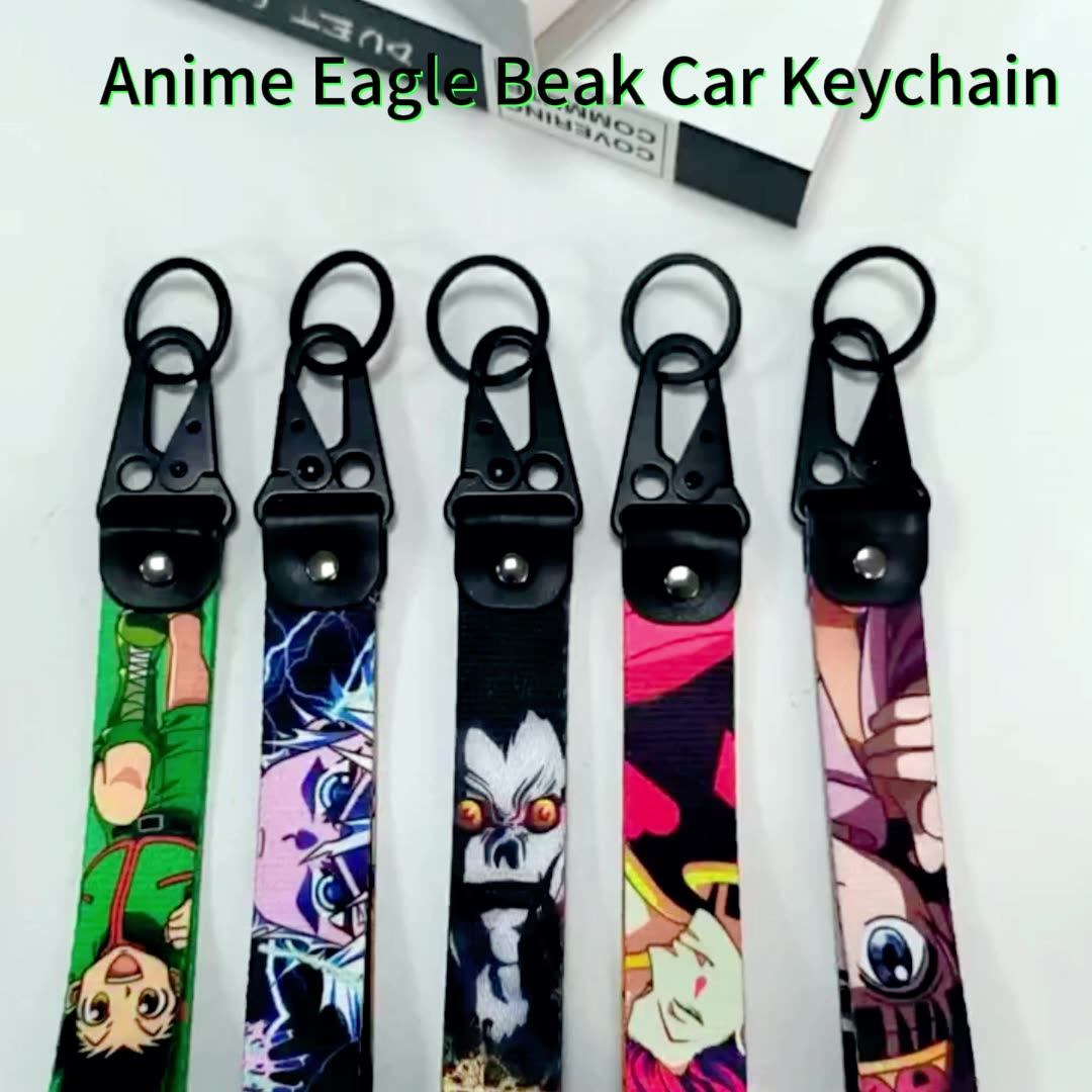Anime Jujutsu Kaisen Character Woven Sublimated Polyester Keychain ...