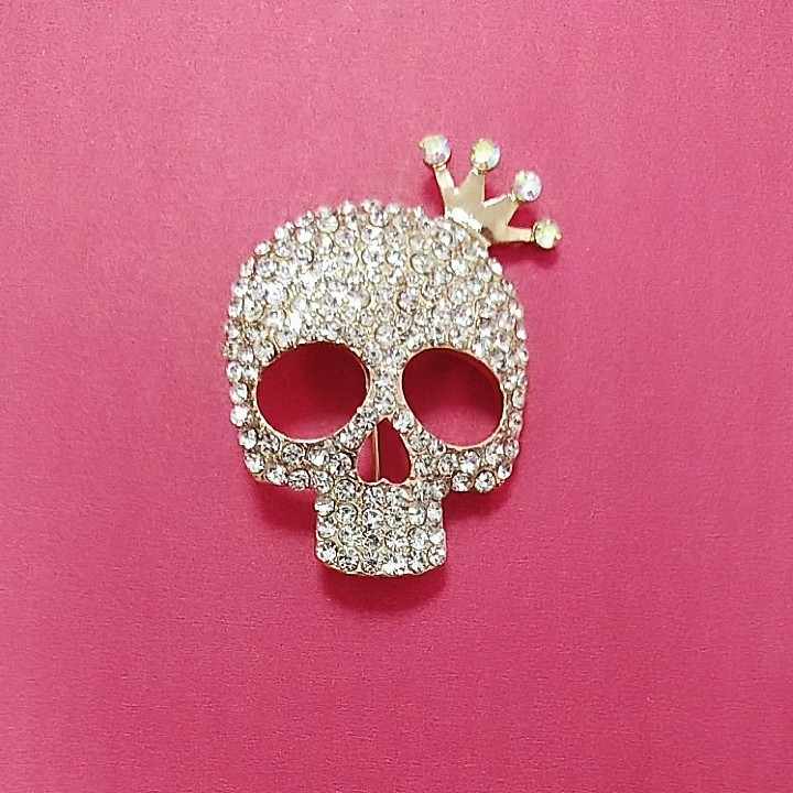 Vintage Style Women Brooch Austrian Crystal Jewelry Silver Rhinestone ...