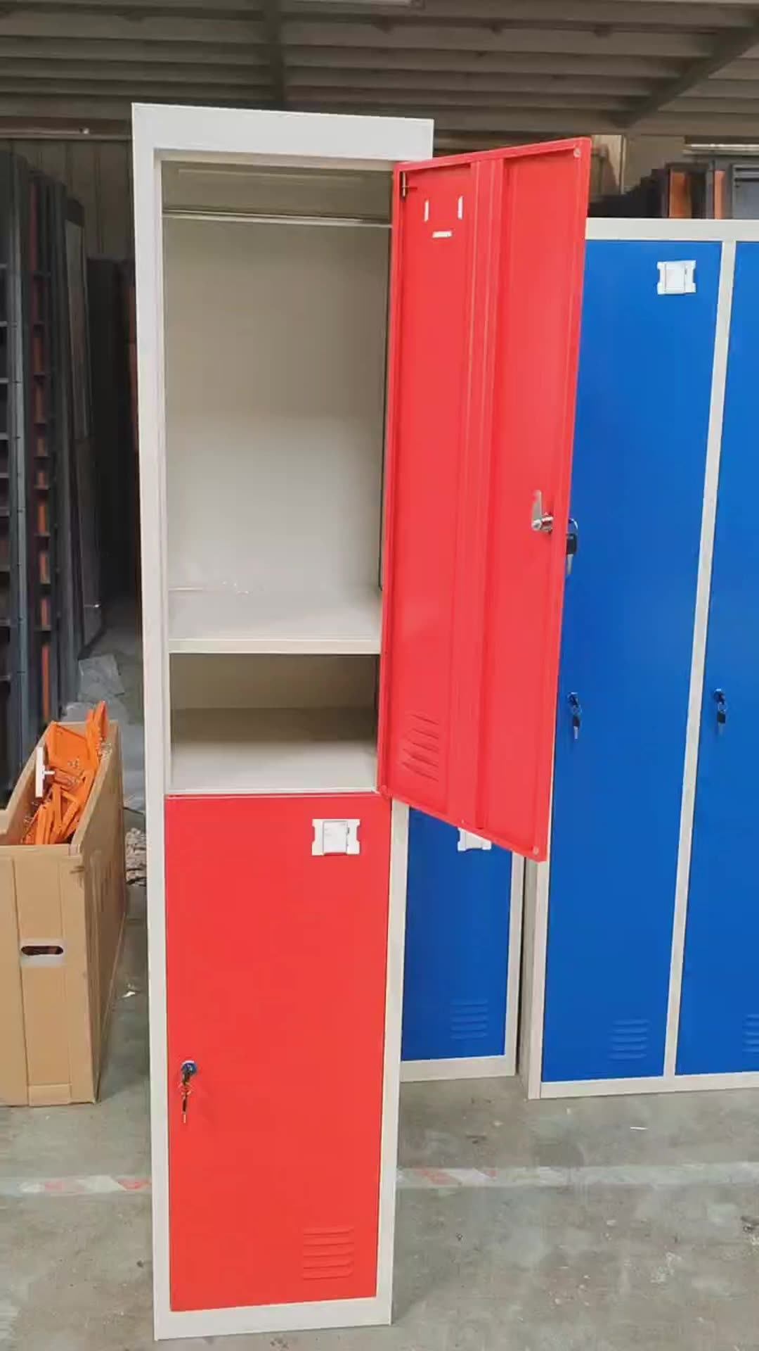 Bedroom Locker Gym Sauna Club Swimming Pool Red Two Door Factory Staff ...