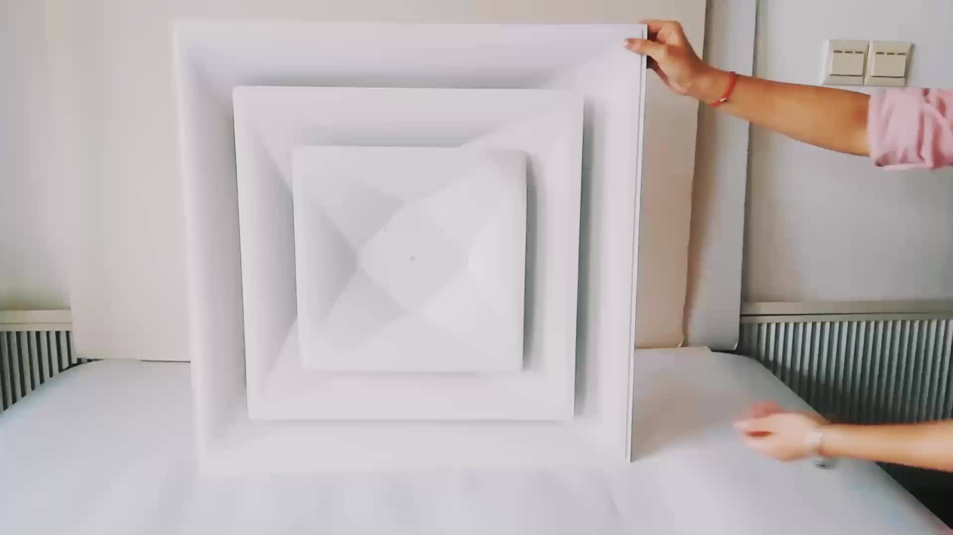 Air Conditioning United State Design Steel 3 Cone Diffuser With Fix ...