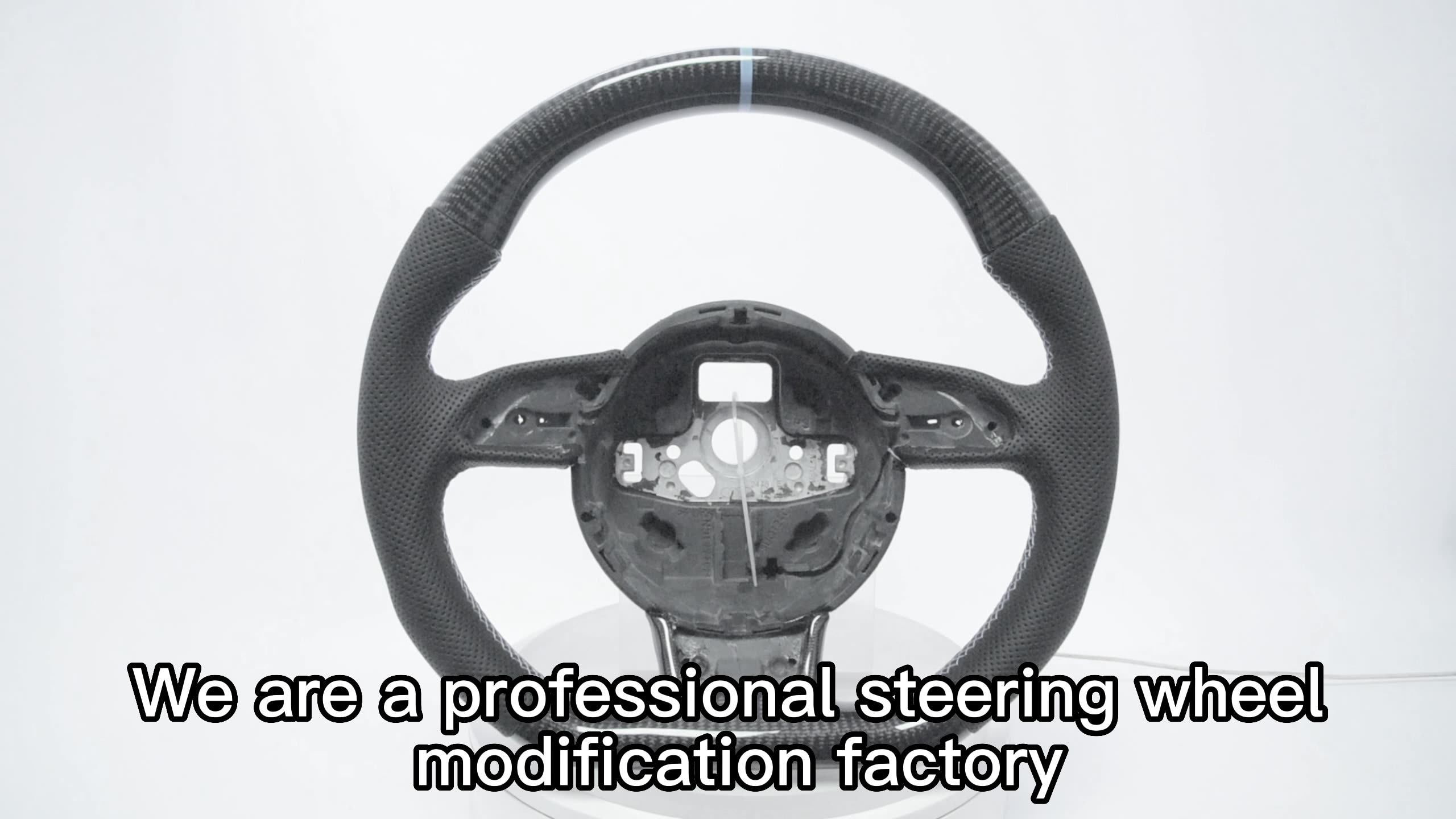 Custom Carbon Fiber Steering Wheel Fit For Audi Ttrs Mk3 Rsq3 S4 B9.5 ...