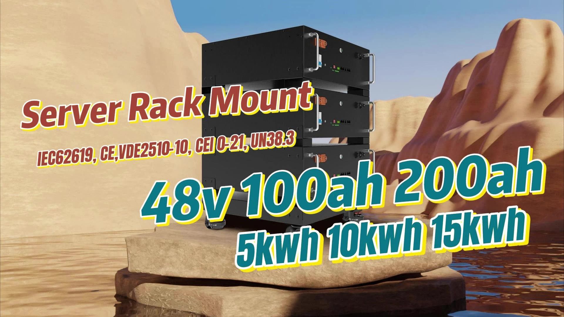 Server Rack Battery System 48v 16s2p Lifepo4 Built-in Bluetooth Bms ...