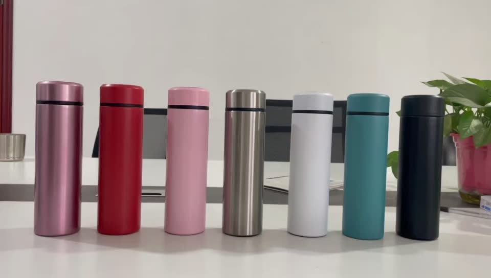 16oz Smart Thermos With Temperature Display Reminder Stainless Steel ...