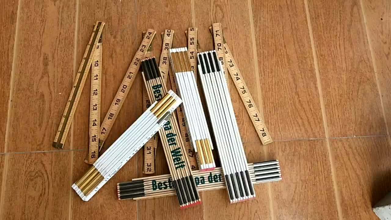 High Quality 2 Meter Wood Folding Yardsticks/fold Wood Rulers - Buy 2 ...
