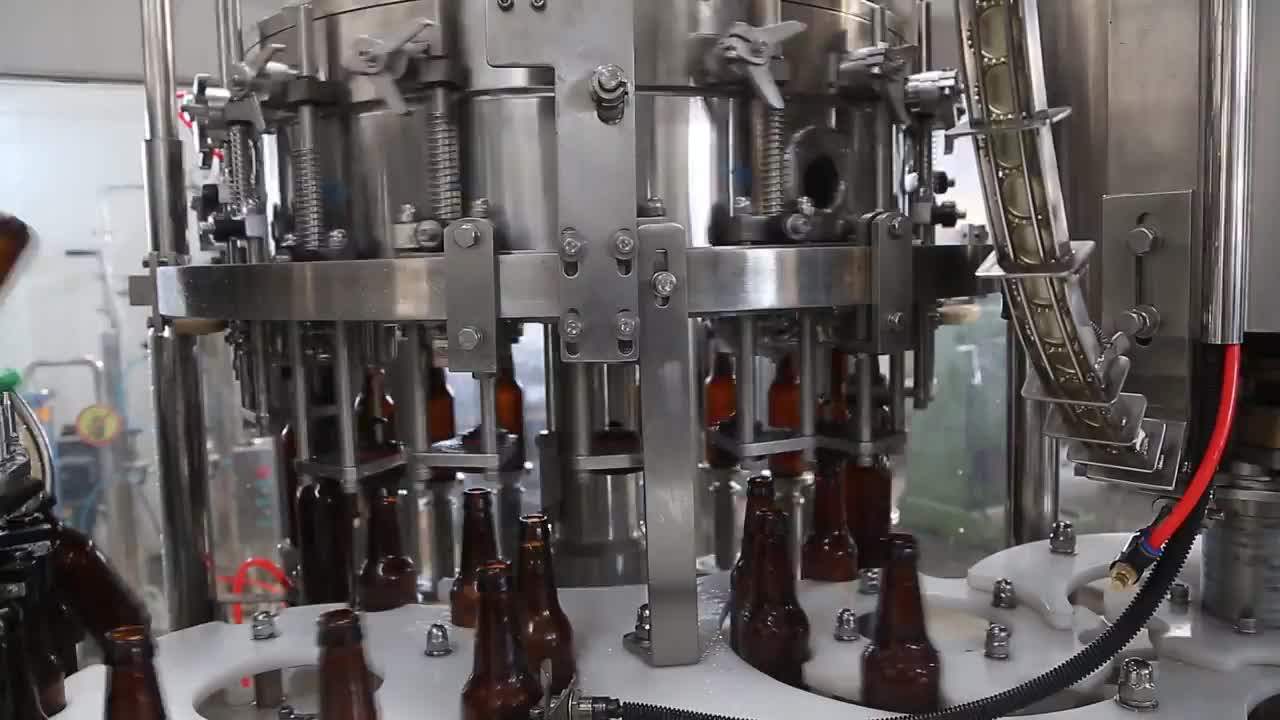 2000bph Small Capacity Automatic 3 In 1 Glass Bottle Vodka Beer Bottle ...