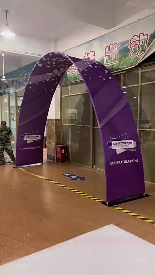Advertising Arch Tension Gate Display Custom Printed Logo Arch Backdrop ...