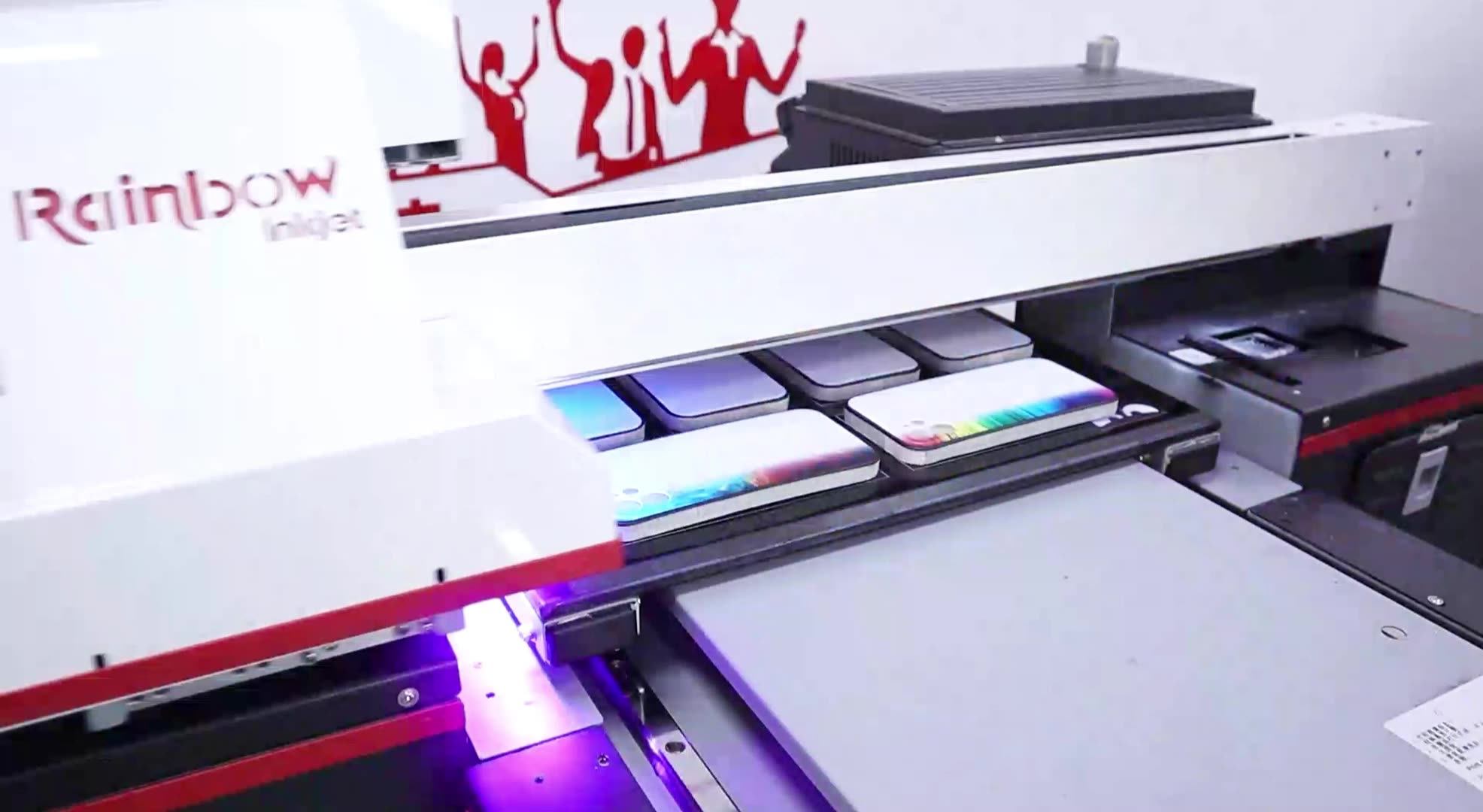 Rainbow Flagship Uv A3 Printer Flat Bed Printing Machine For Sticker ...