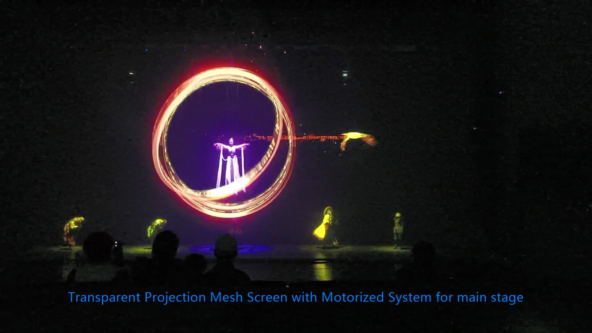 Smx Screen Transparent Holographic Mesh Projector Screen 3d Hologram ...