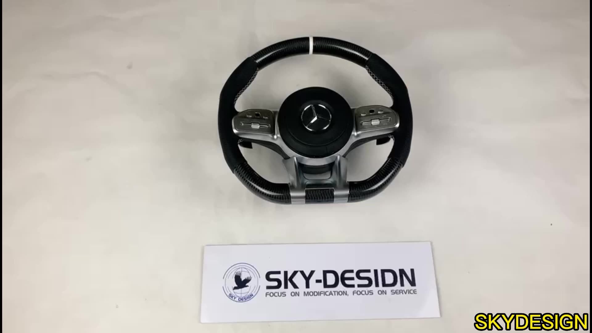 Volant Amg En Fibre De Carbone Pour Mercedes Benz Voiture A C E S Cls ...