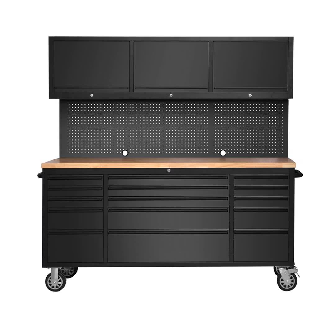 15 Drawer Tool Cabinet Heavy Duty Metal Workshop Storage Hardware Tools ...