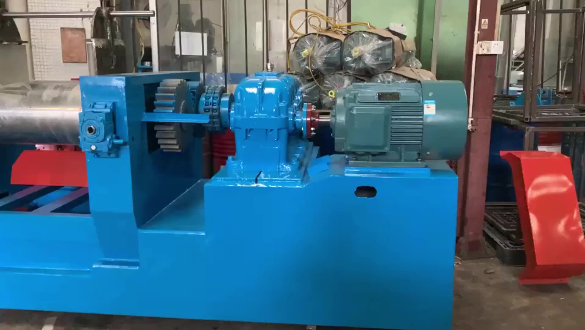 300 ~ 400mm Industrial Lab Plastic Refining Mixer Open Mill Rubber ...