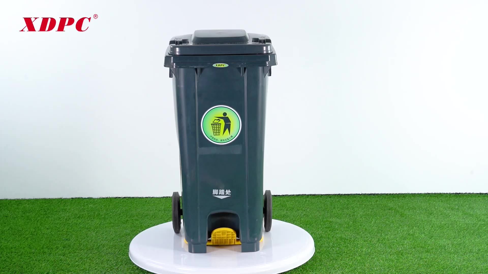 Street 120liter 240 Liter Plastic Public Dustbin - Buy 120liter Plastic ...