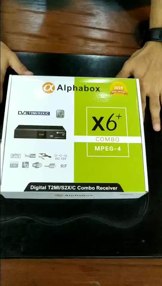 2019 New Design Alpha Box X6+ Digital Dvb T2mi S2x C Combo Full Hd ...